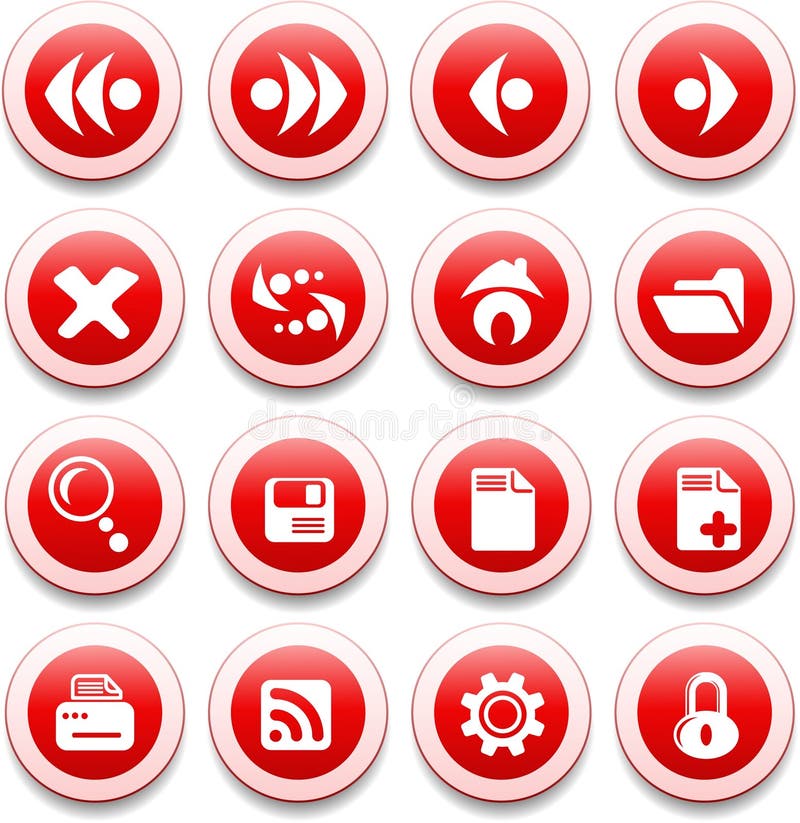 Browser icons stock vector. Illustration of computer - 11120821