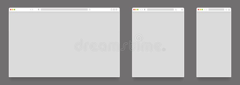 Blank website template stock vector. Illustration of webdesign - 23981980