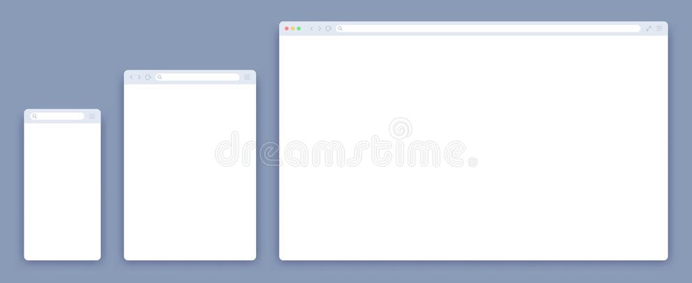 Desktop Browser Mockup Stock Illustrations – 1,454 Desktop Browser ...