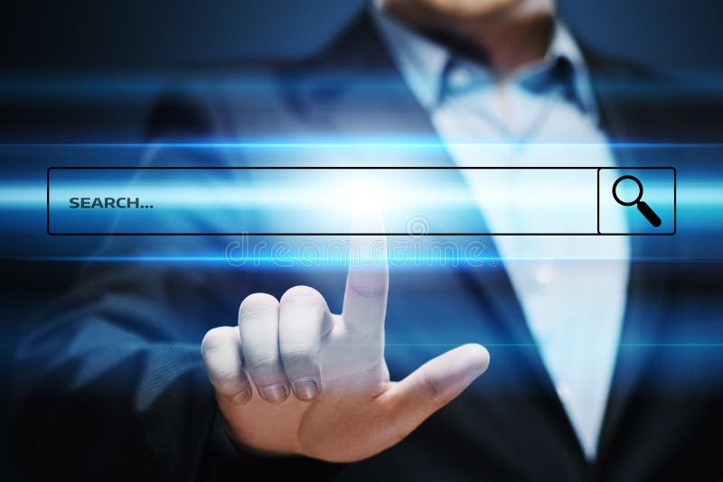 Browser Search Bar Business Internet Network Web Technology Concept ...