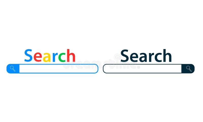 Browser Search Bar for UI. Internet Window. Vector on Isolated White ...