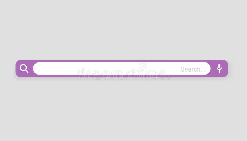 Browser Search Bar. Web Page Internet Browser Button, Search Box ...