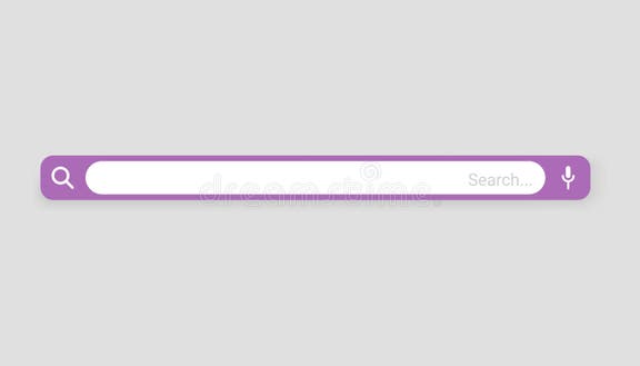 Browser Search Bar. Web Page Internet Browser Button, Search Box ...