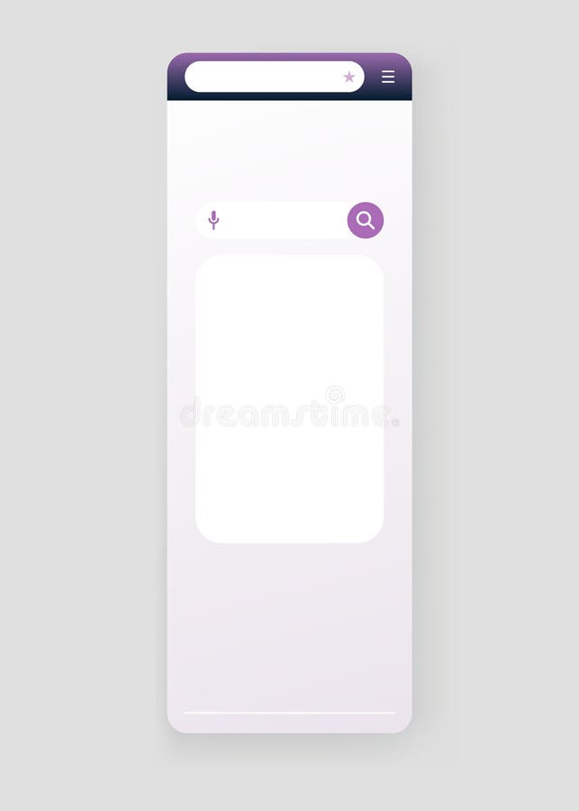 Browser Search Bar. Web Page Internet Browser Button, Search Box ...
