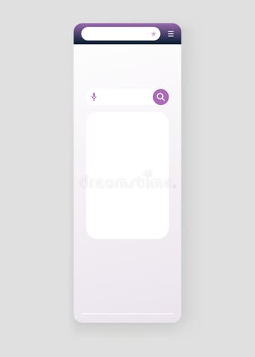 Browser Search Bar. Web Page Internet Browser Button, Search Box ...