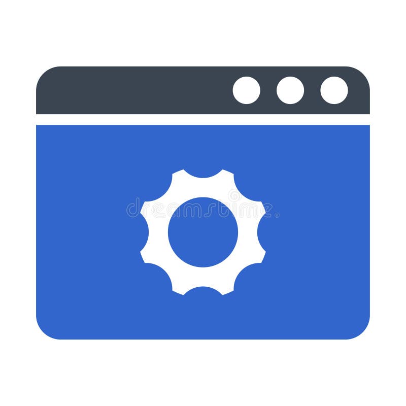 Browser setting icon stock vector. Illustration of symbol - 239873604