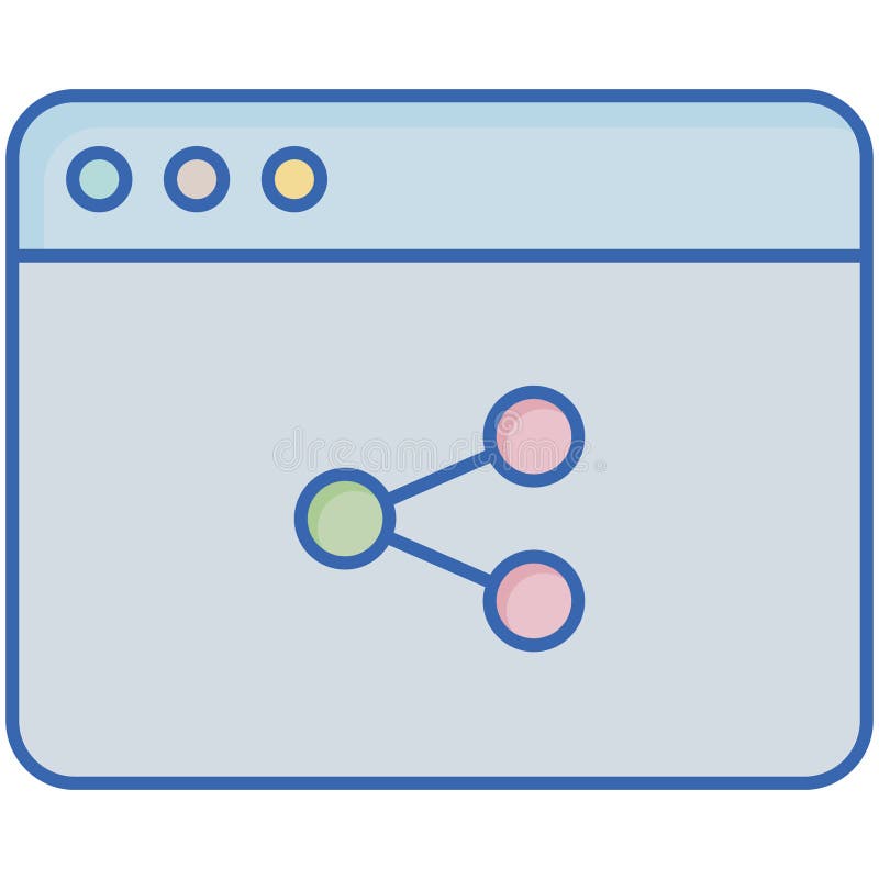 Browser Share Isolated Vector Icon Which Can Easily Modify or Edit ...