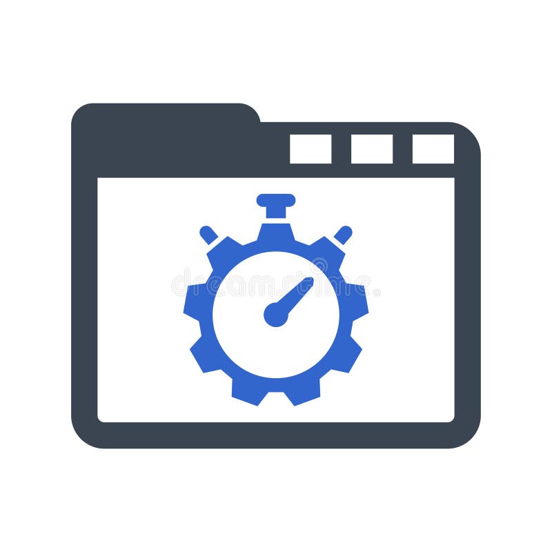 Web Browser, Speed, Speedometer Icon. Signs and Symbols Can Be Used for ...