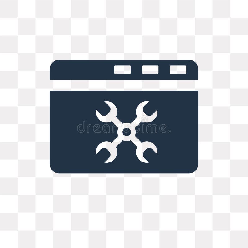 Browser Vector Icon Isolated on Transparent Background, Browser Stock ...