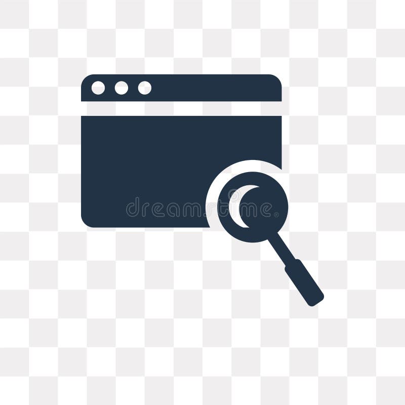 Browser Vector Icon Isolated on Transparent Background, Browser Stock ...