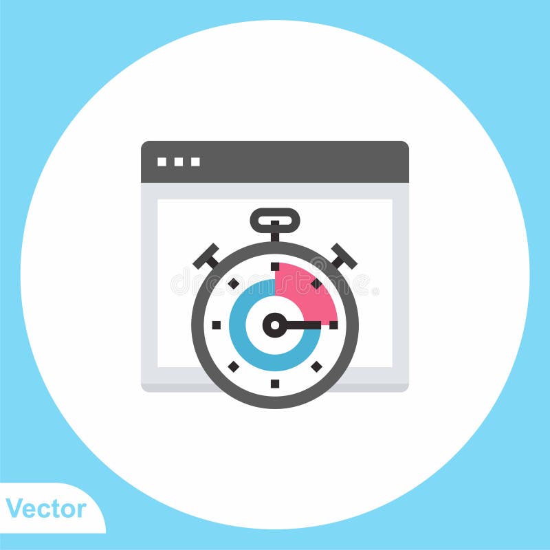 Browser Vector Icon Sign Symbol Stock Vector - Illustration of ...