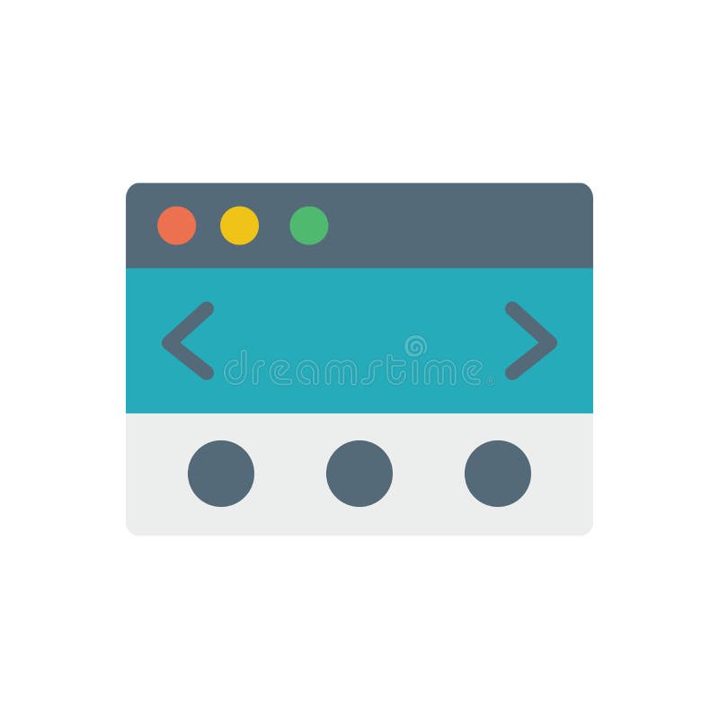 Browser, Web Site, Interface Icon. Simple Color Vector Elements of ...