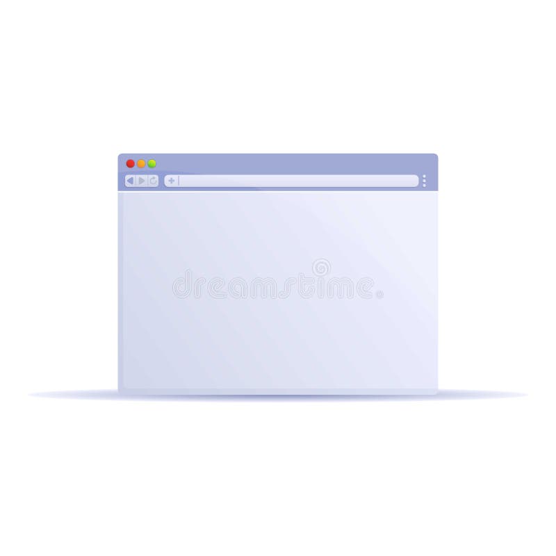 Browser Ui Icon, Cartoon Style Stock Vector - Illustration of panel ...