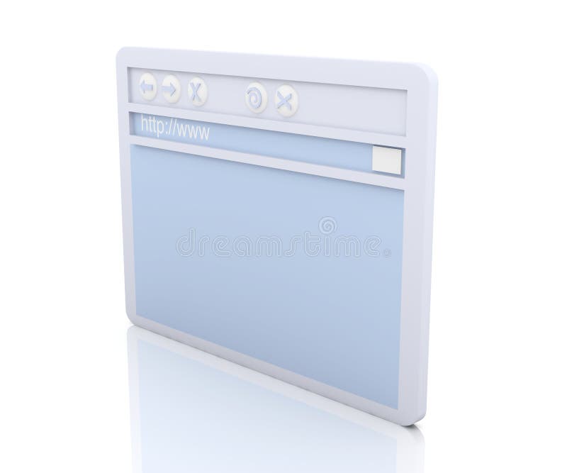 Browser Window stock illustration. Illustration of stop - 10429603