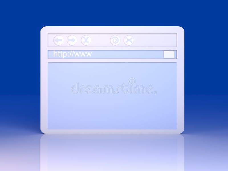 Browser Window stock illustration. Illustration of address - 9609414
