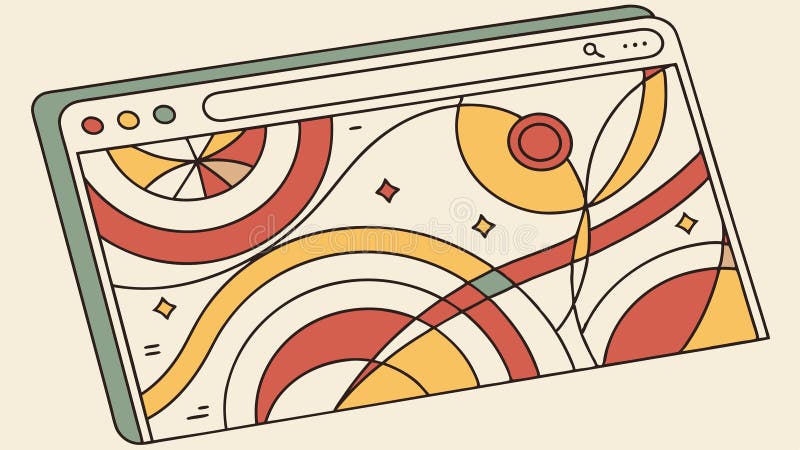 Browser Window with Abstract Pattern, Web Design, Vector Design ...