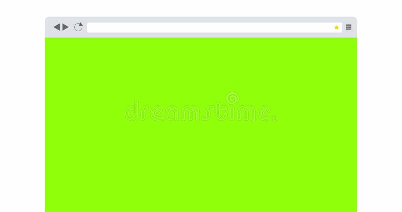 Browser Window with Blank Green Screen and Motion Zoom Effect Stock ...