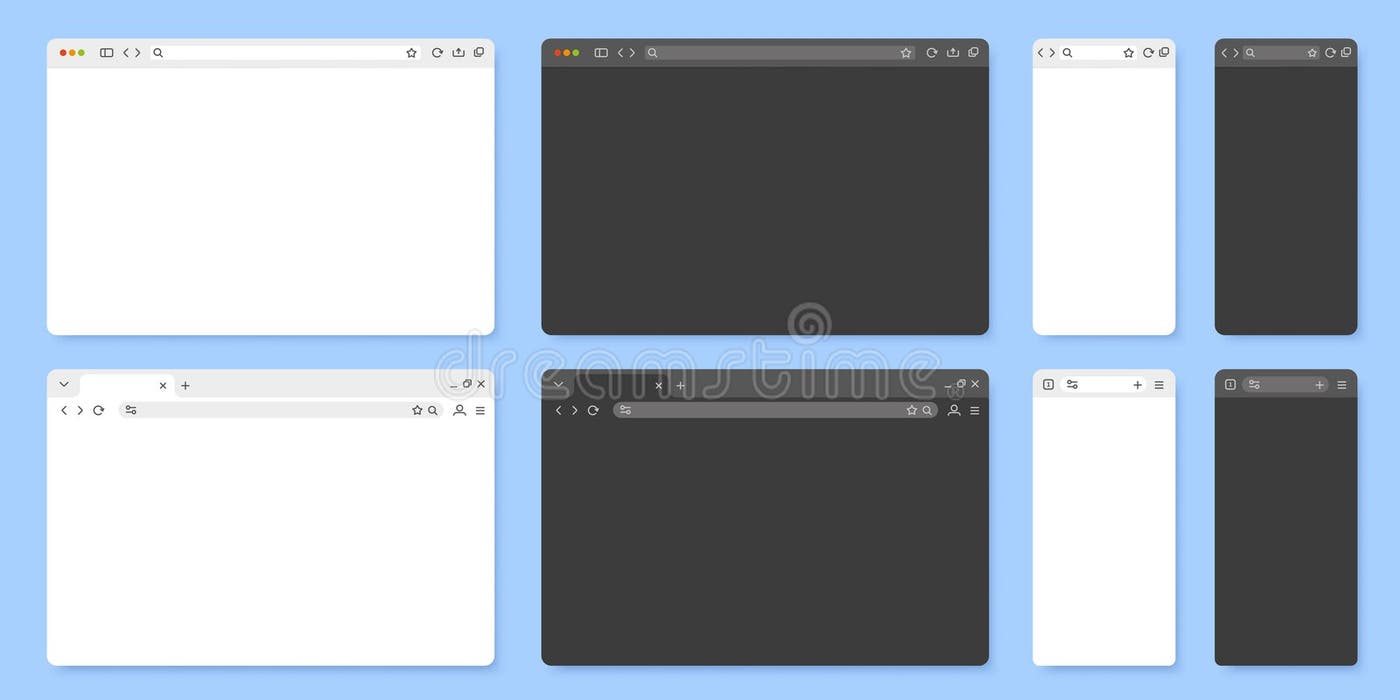 Website Mockup Different Devices Stock Illustrations – 125 Website ...