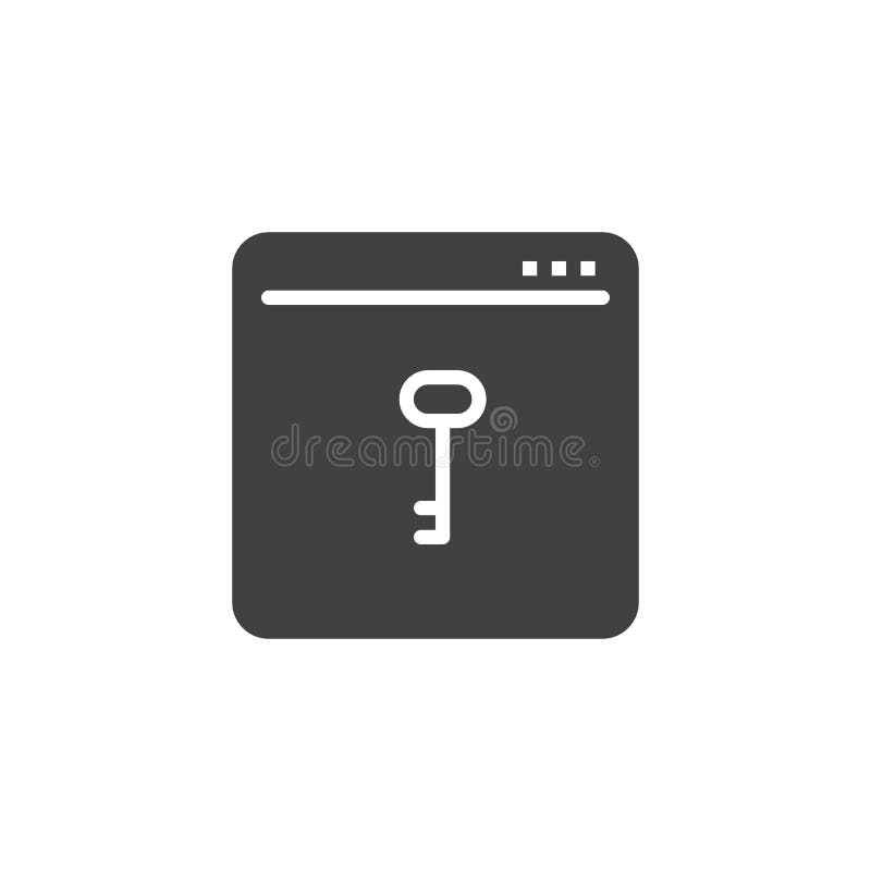 Secure Browser line icon stock illustration. Illustration of pixel ...