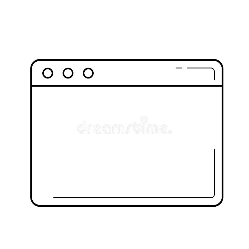 Browser Window Expansion Hand Drawn Outline Doodle Icon. Stock Vector ...