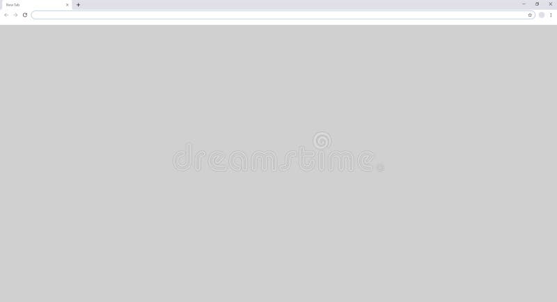 Browser Window Mockup 3d Rendering Stock Illustration Illustration Of