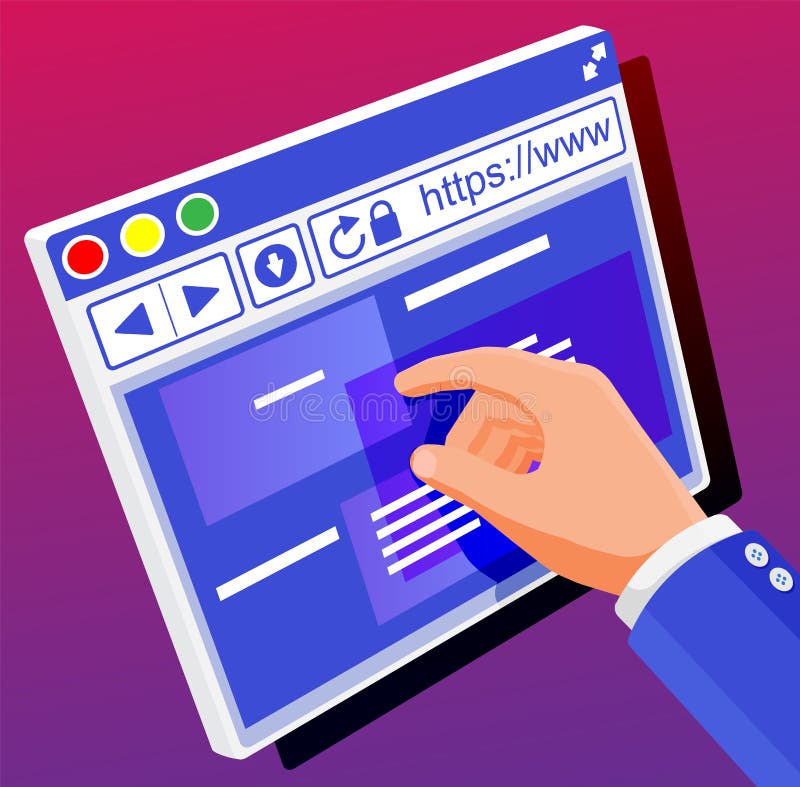 Window Operating System Error Warning Illustration On White Isolated