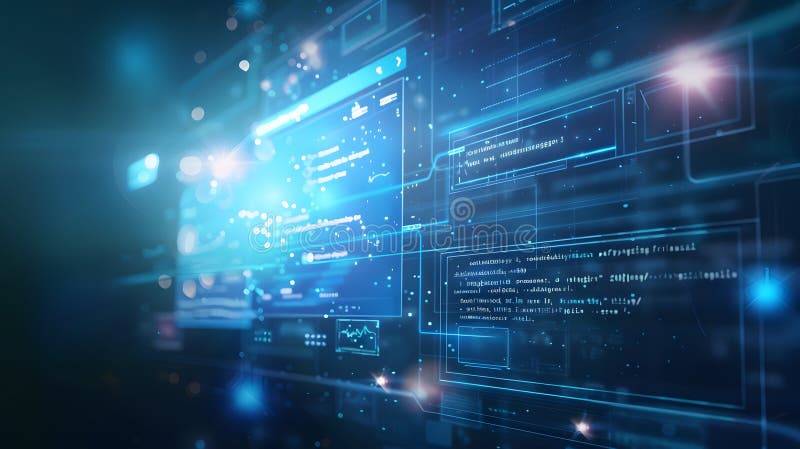 Browser Window with Search Results Floating. Stock Illustration ...