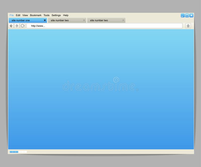 Retro Browser Windows and Error Message Popup. Mockup of Vintage Multi ...