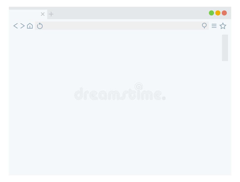 Browser Window Template. Empty Web App Screen Stock Vector ...