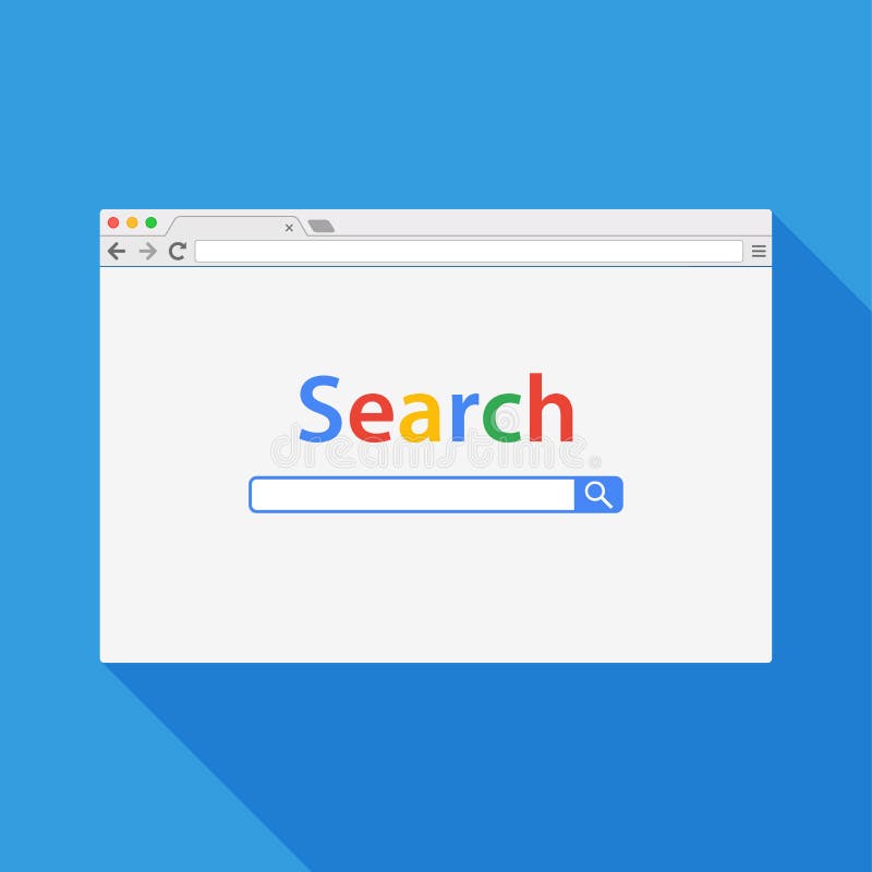 Chrome Browser Window Vector Clipart