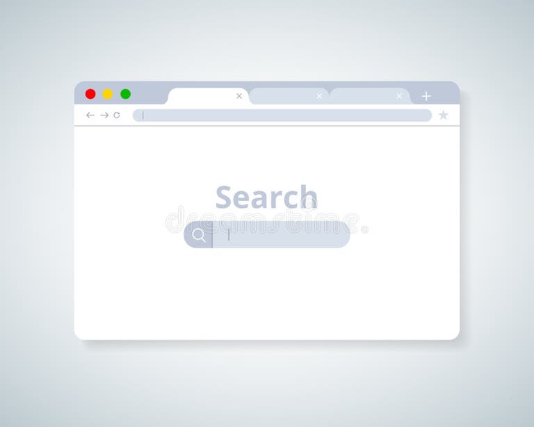 Browser Window.Web Browser in Flat Style. Window Concept Internet ...