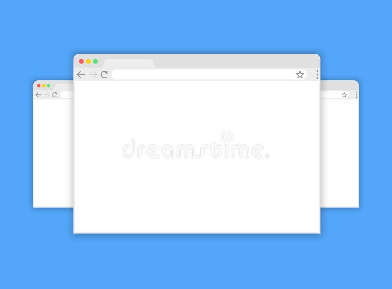 Browser Window.Web Browser in Flat Style. Window Concept Internet ...