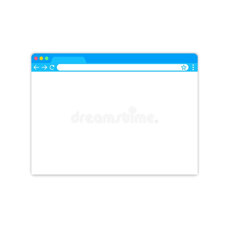 Browser Window.Web Browser in Flat Style. Window Concept Internet ...