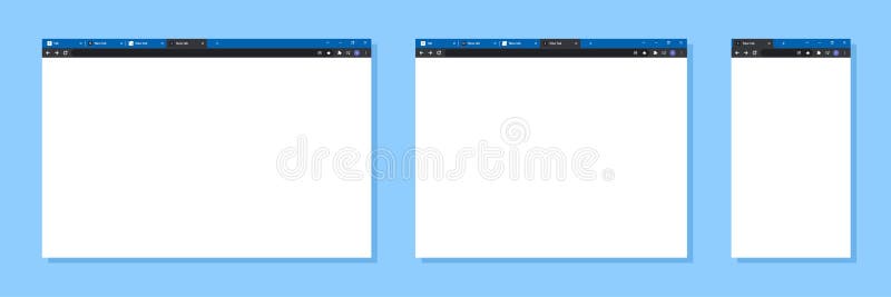 Browser Windows. Internet Search Bar. Web Pages Vector Template. Stock ...