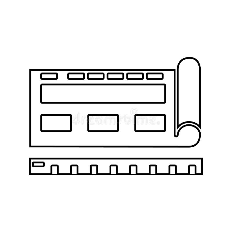 Browsersite Blueprint Icon. Web Development Icons Universal Set for Web ...