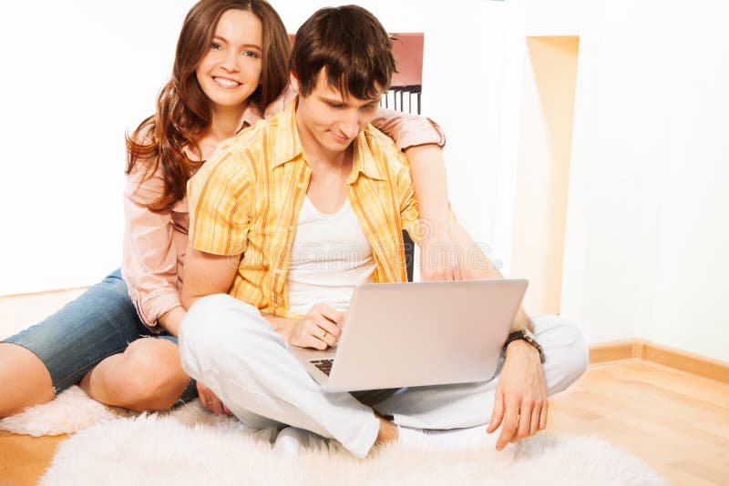 Browsing internet together stock image. Image of browsing - 28515471