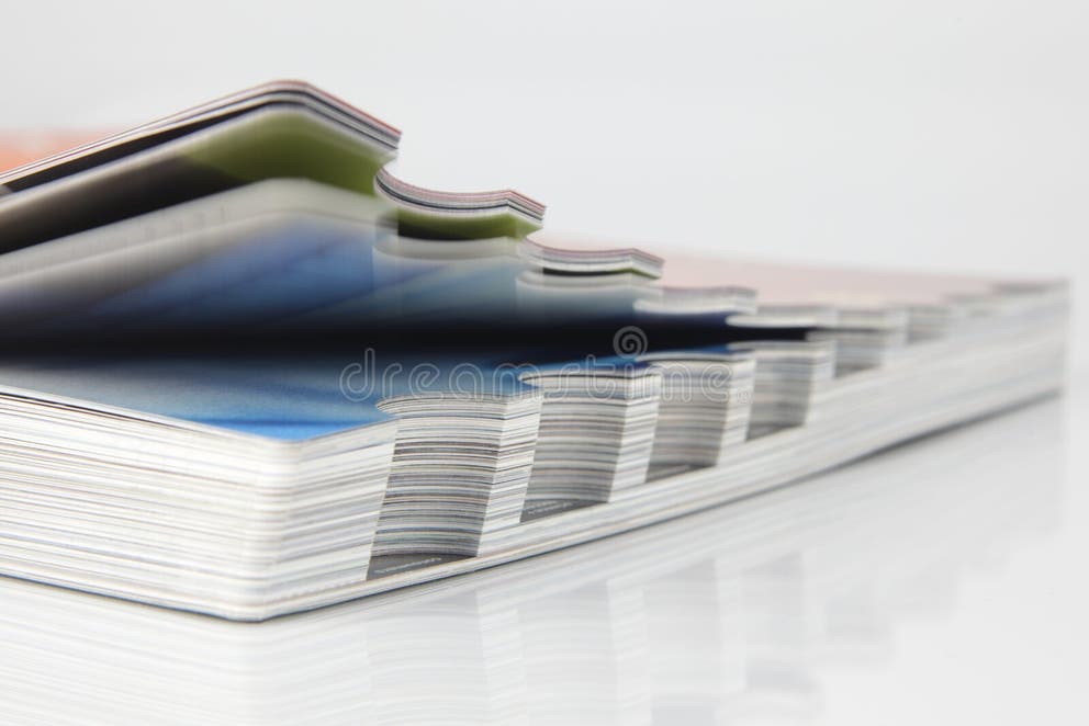 Browsing through a Magazine Stock Image - Image of headline, global ...