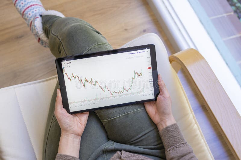 Browsing Stock Market Data Online Editorial Stock Image - Image of ...