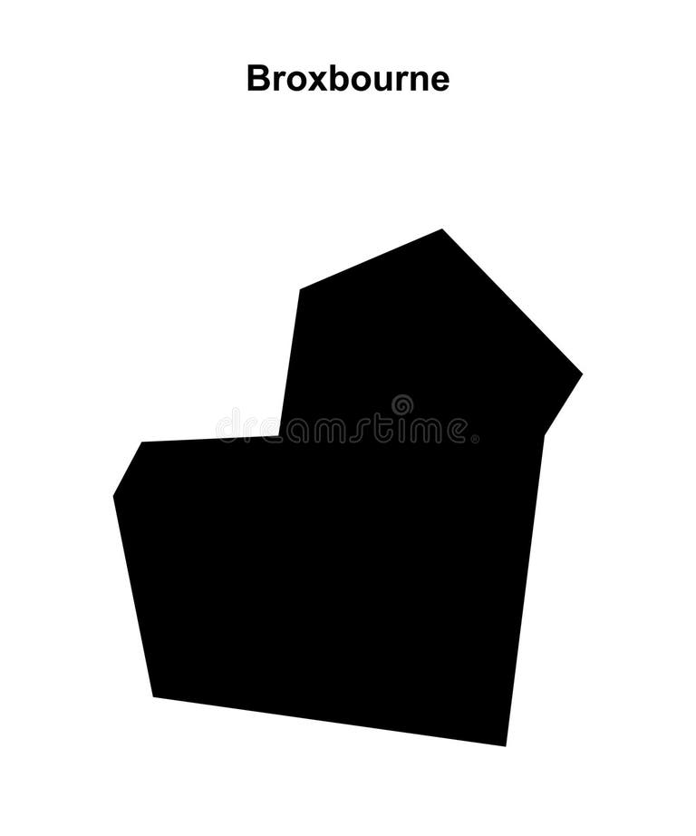 Broxbourne Outline Map Stock Illustrations – 97 Broxbourne Outline Map ...