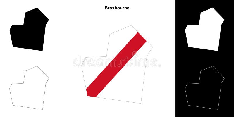 Broxbourne Outline Map Stock Illustrations – 97 Broxbourne Outline Map ...