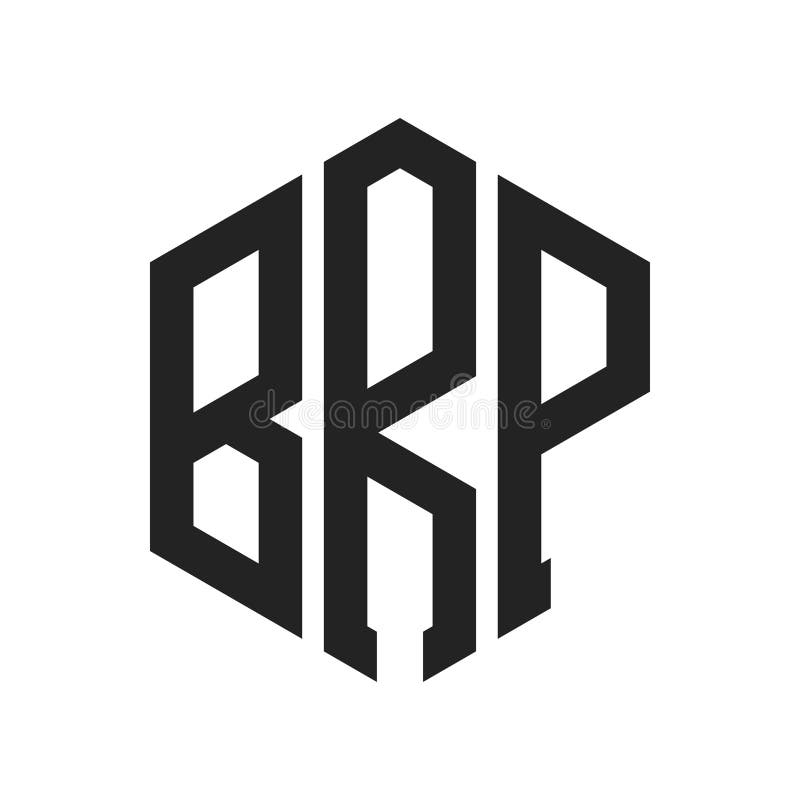 BRP Logo Design. Initial Letter BRP Monogram Logo Using Hexagon Shape ...