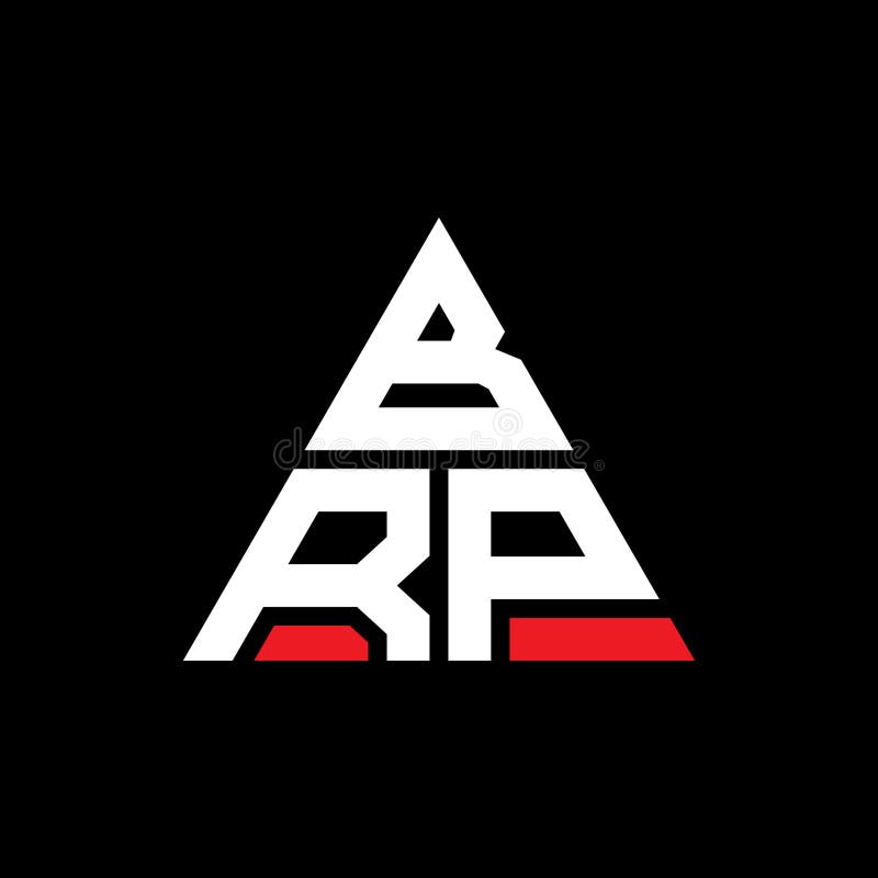 BRP Triangle Letter Logo Design with Triangle Shape. BRP Triangle Logo ...