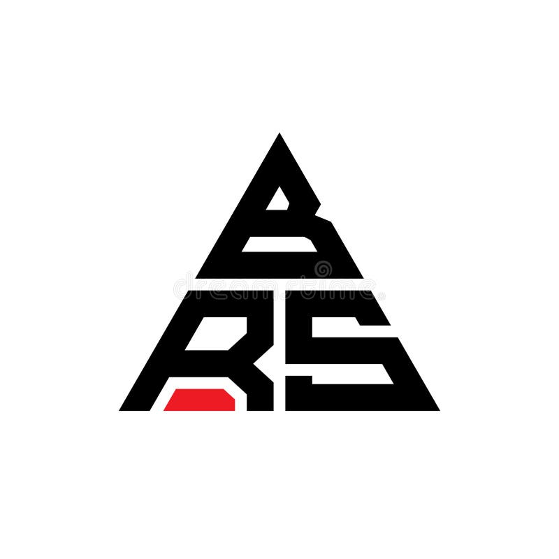 BRS Triangle Letter Logo Design with Triangle Shape. BRS Triangle Logo ...