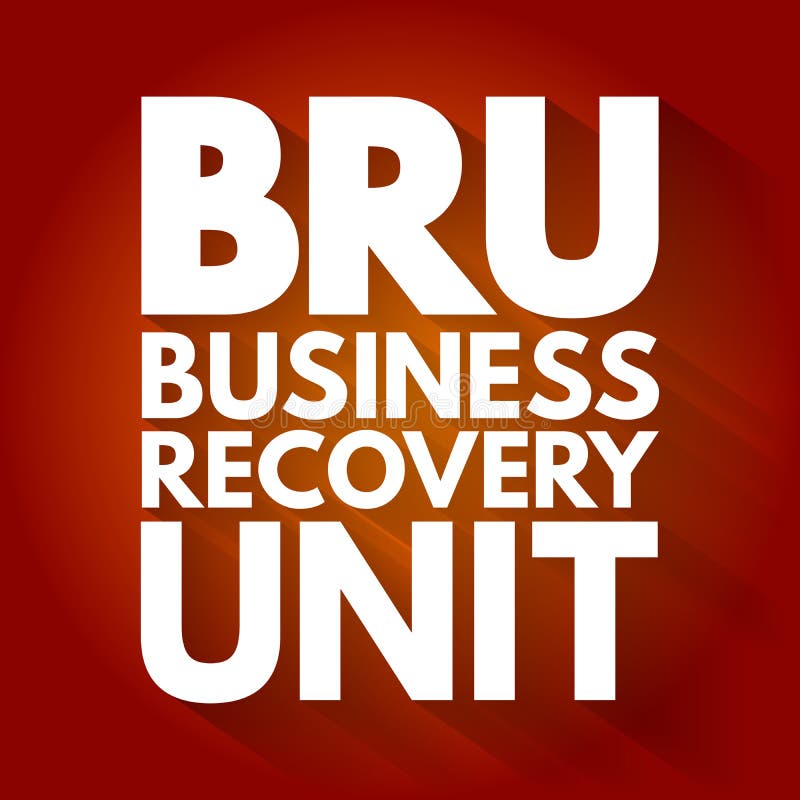 BRU - Business Recovery Unit Acronym, Business Concept Stamp Stock ...