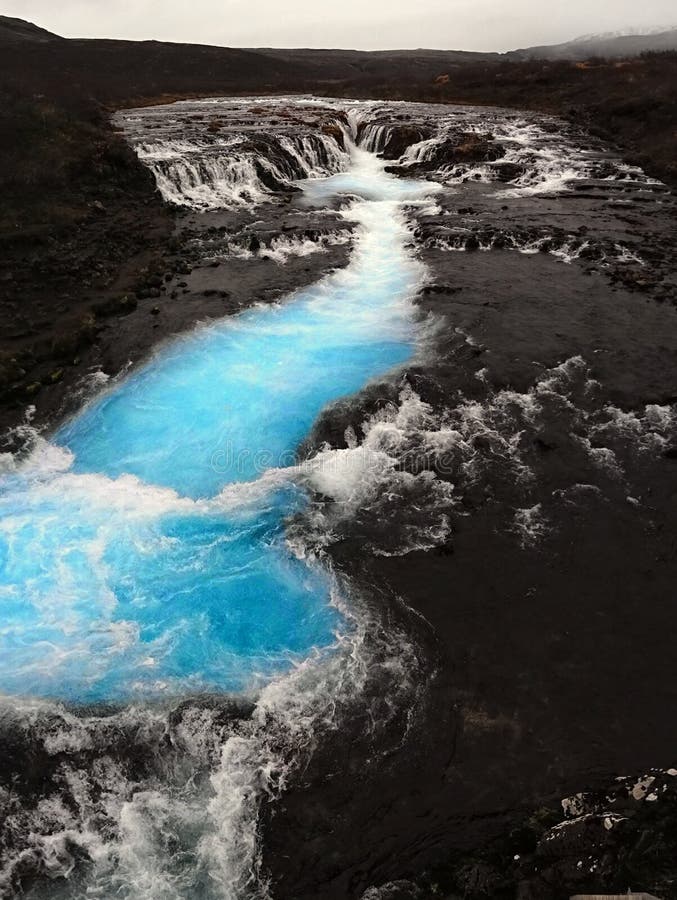 Falling Down into the Turquoise River Stock Photo - Image of nature ...