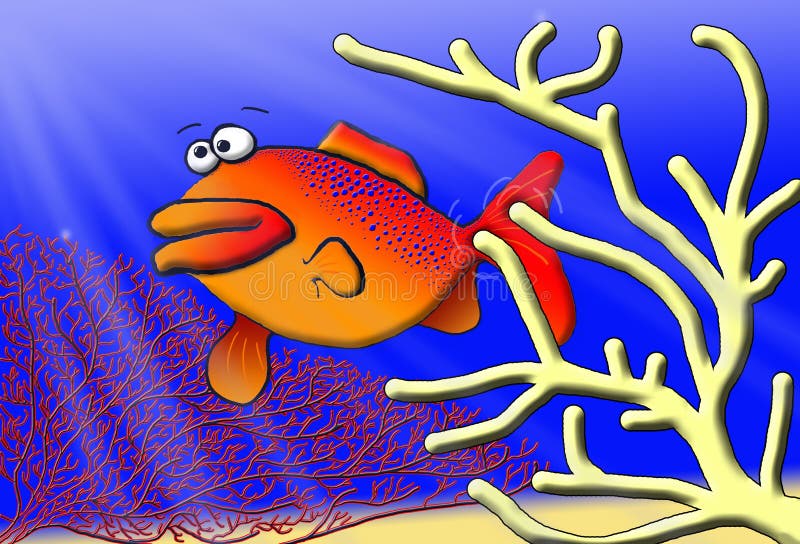 Bruce stock illustration. Illustration of underwater, fish - 9129931