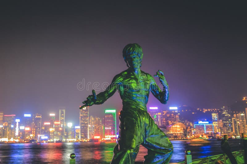 14 Nov 2013 Bruce Lee Statue on the Avenue of Stars Editorial Stock ...