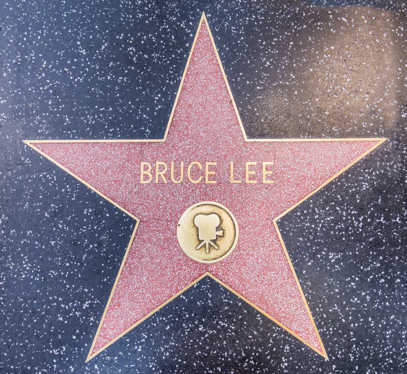 Bruce Lees-Stern Auf Hollywood-Weg Des Ruhmes in Hollywood Kalifornien ...