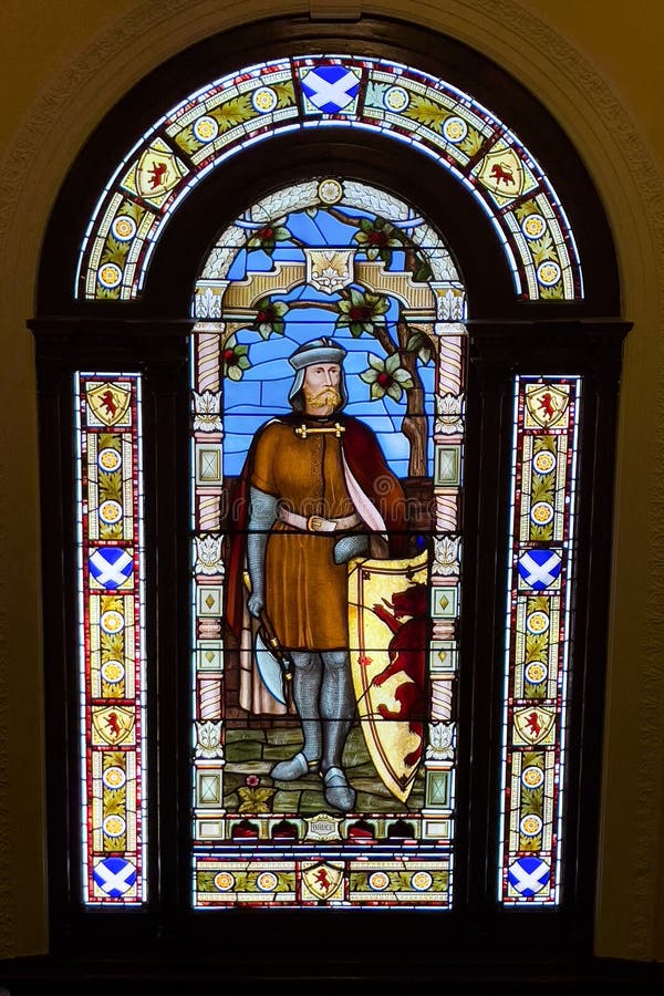 Bruce, the Scottish Warrior-King Stock Image - Image of stainedglass ...