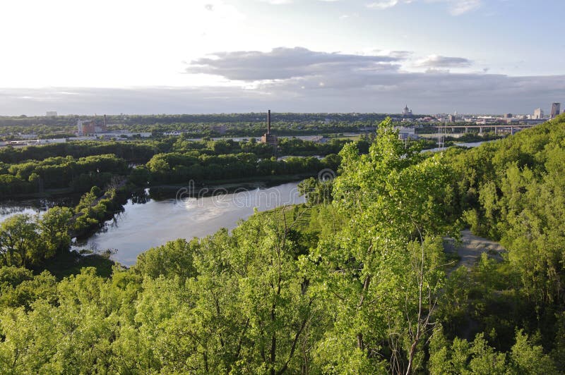 Bruce Vento Scenic Overlook in Saint Paul Stock Image - Image of vento ...